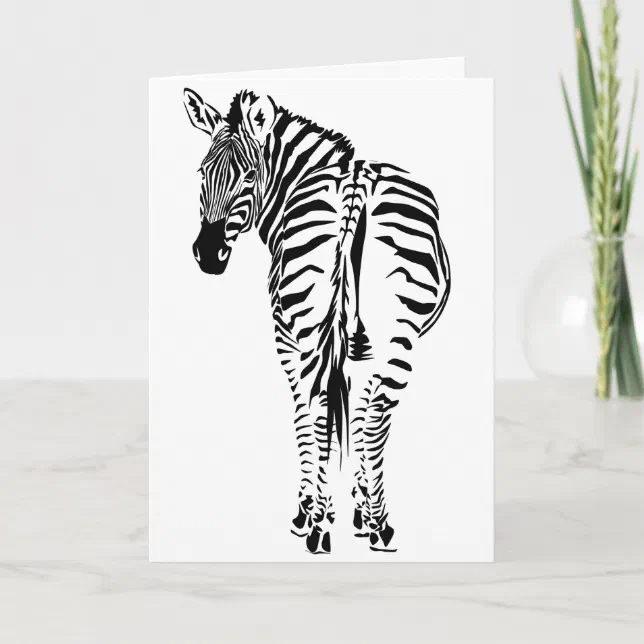 Zebra Birthday Card | Zazzle