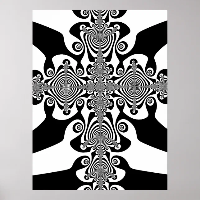ZEBRA CROSS POSTER | Zazzle