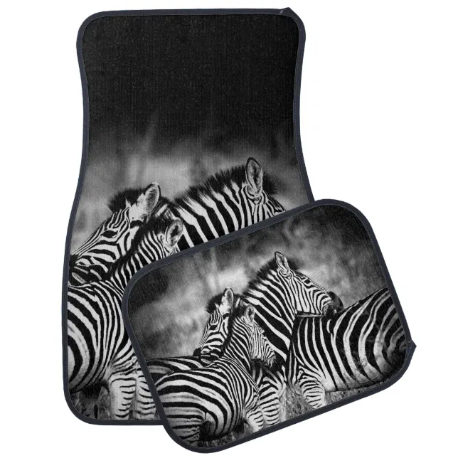 ZEBRA Family Awesome Wildlife Car Floor Mat | Zazzle