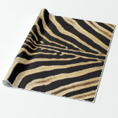 Zebra Hyde Decoupage Posters Wrapping Paper | Zazzle