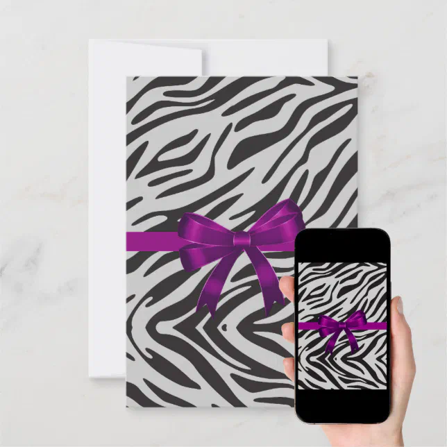Zebra Party Invitation Bachelorette Party Zazzle