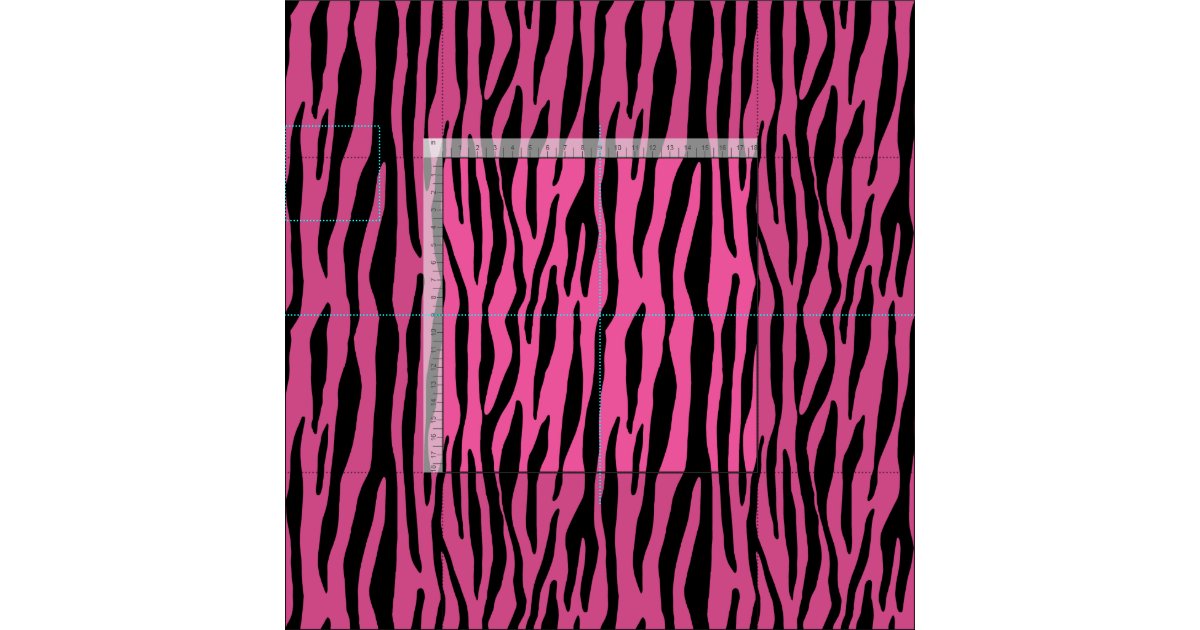 zebra pattern animal print black and pink fabric | Zazzle