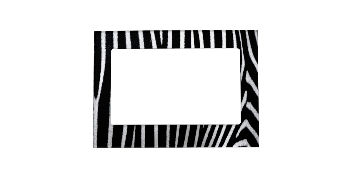 Zebra pattern picture frame | Zazzle