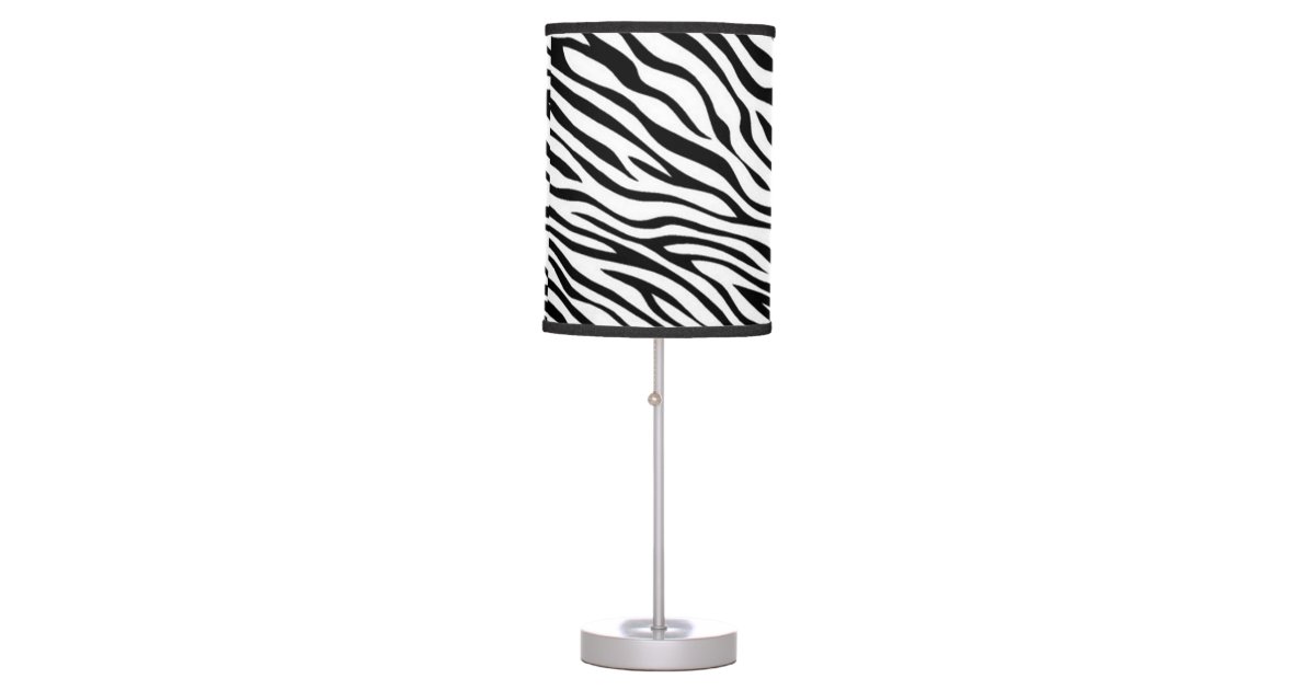 Zebra Pattern Table Lamp | Zazzle