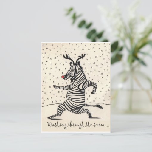 ZEBRA POSTCARD | Zazzle