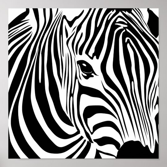 Zebra Poster | Zazzle.com