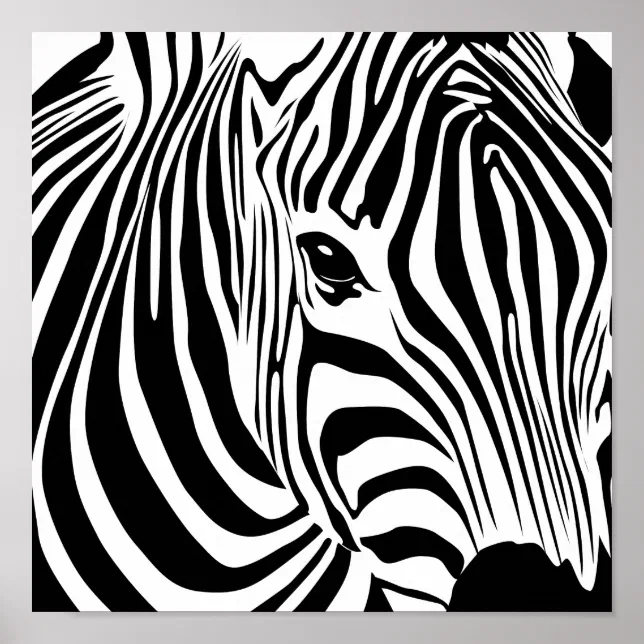 Zebra Poster | Zazzle
