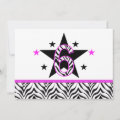 Zebra Print: 6th Birthday Party Invitations | Zazzle