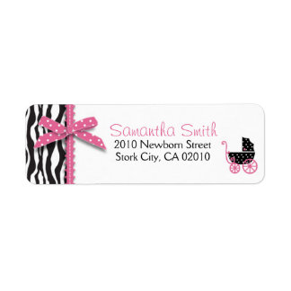 Zebra Print Return Address Labels & Templates | Zazzle