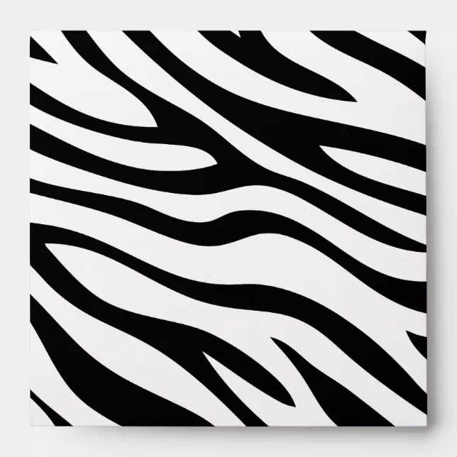 Zebra Print Birthday Envelopes | Zazzle