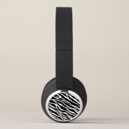 Zebra Print Bluetooth Headphones | Zazzle