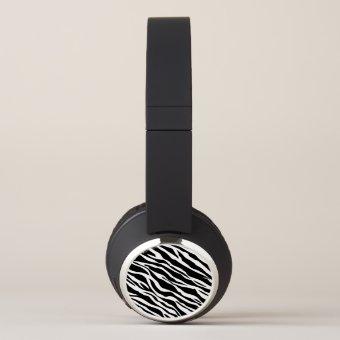 Zebra Print Bluetooth Headphones | Zazzle
