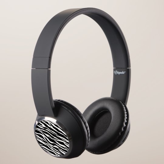 Zebra Print Bluetooth Headphones | Zazzle.com