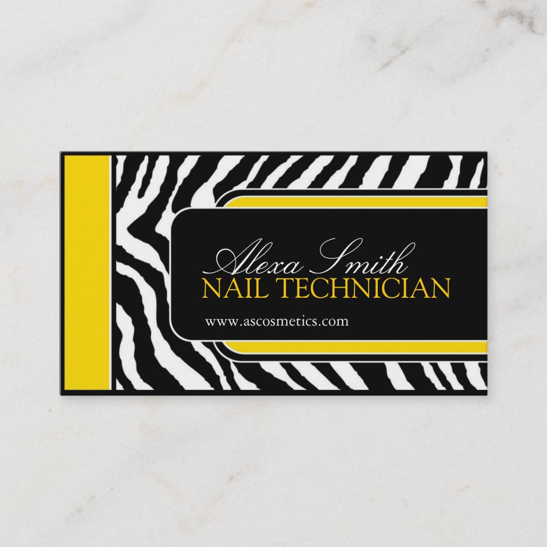 Zebra Print Business Card | Zazzle