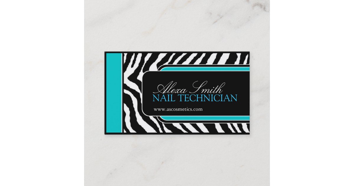 Zebra Print Business Card | Zazzle