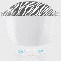 Zebra Print Face Shield | Zazzle