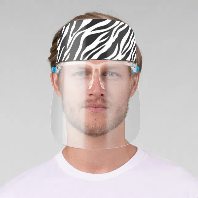 Zebra Print Face Shield | Zazzle
