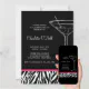 Zebra Print Martini Birthday Invitation | Zazzle