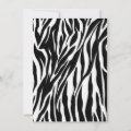 zebra print martini birthday party invitation | Zazzle