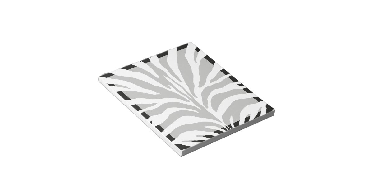 Zebra Print Notepad | Zazzle