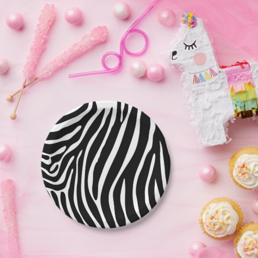 Zebra Print Paper Plates | Zazzle