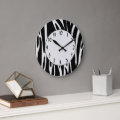 Zebra Print Pattern Wall Clock | Zazzle