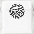Zebra Print Round Stickers | Zazzle