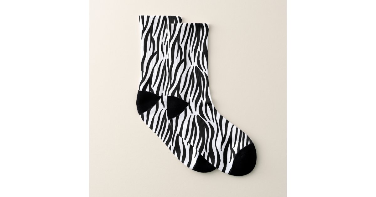 zebra print socks | Zazzle