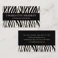 Zebra Print Stylish Modern Animal Print Business Card | Zazzle