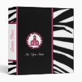 Zebra Print Teacher Binder | Zazzle
