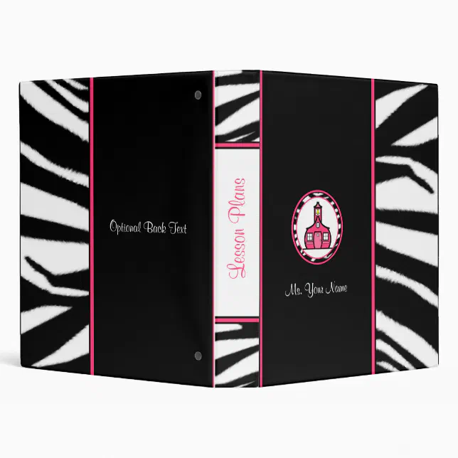 Zebra Print Teacher Binder | Zazzle