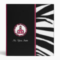 Zebra Print Teacher Binder | Zazzle