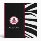 Zebra Print Teacher Binder | Zazzle