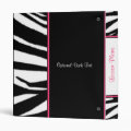 Zebra Print Teacher Binder | Zazzle