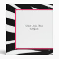 Zebra Print Teacher Binder | Zazzle