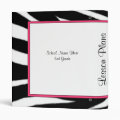 Zebra Print Teacher Binder | Zazzle