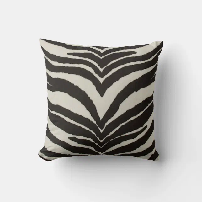 Zebra Print Throw Pillow | Zazzle