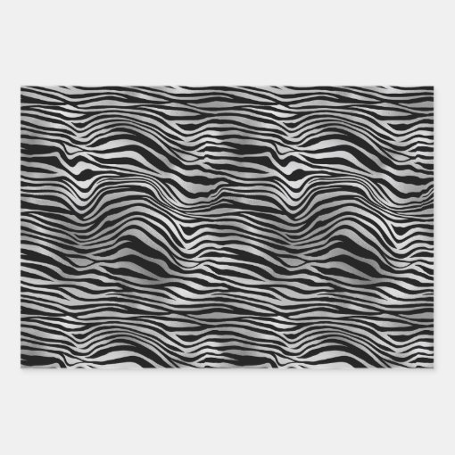Zebra Print Wrapping Paper Sheets | Zazzle