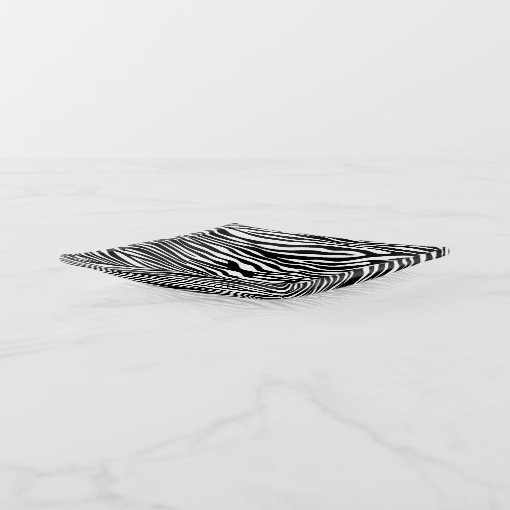 Zebra Print, Zebra Stripes, Black And White Trinket Tray | Zazzle