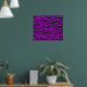 Zebra Print, Zebra Stripes, Purple Zebra, Jungle Poster | Zazzle