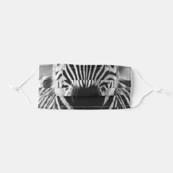 Zebra Snout Adult Cloth Face Mask | Zazzle