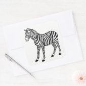 zebra square sticker | Zazzle