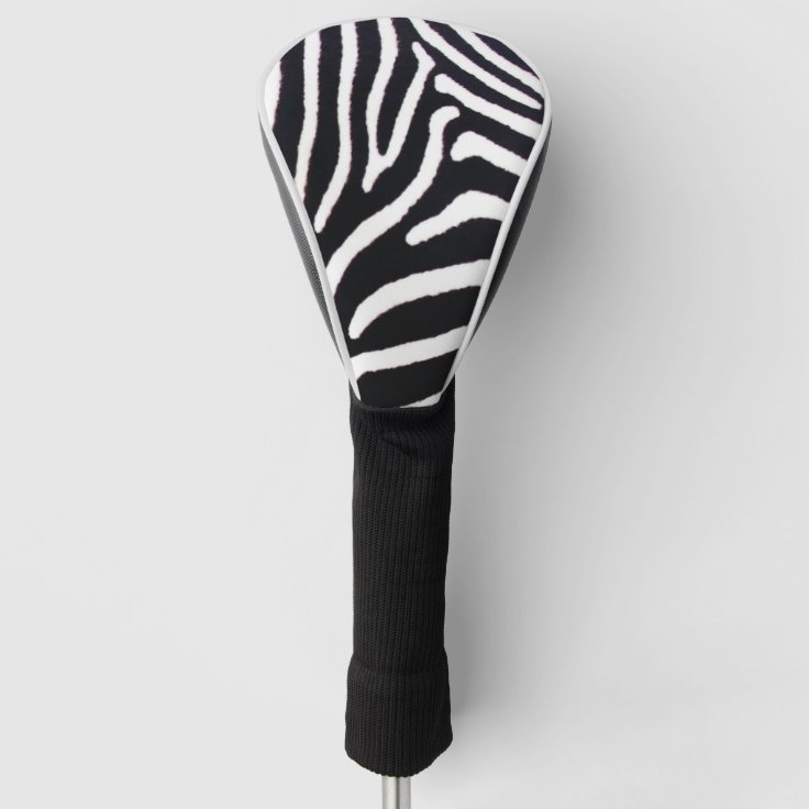 Zebra Stripe Golf Head Cover | Zazzle