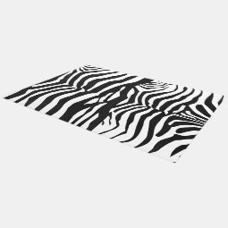 Zebra Stripes Black and White Pattern Rug | Zazzle