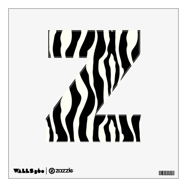 Zebra stripes - Black and White Wall Decal | Zazzle