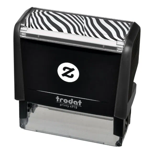 Zebra Stripes Design Your Own Self-inking Stamp | Zazzle