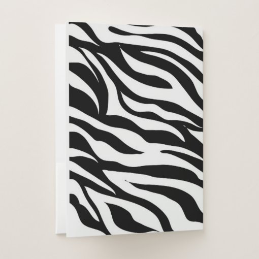 Zebra Stripes Pocket Folder | Zazzle