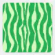 Zebra stripes - Shades of Lime Green Square Sticker | Zazzle