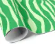 Zebra stripes - Shades of Lime Green Wrapping Paper | Zazzle