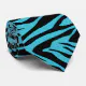 Zebra- Teal Blue & Black Tie | Zazzle